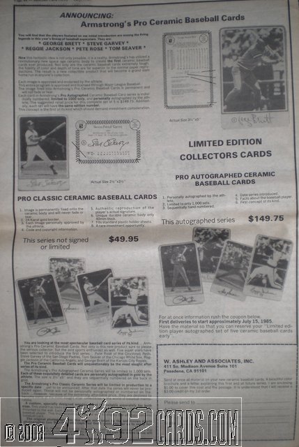 Pete Rose Print Advertisements 1980-