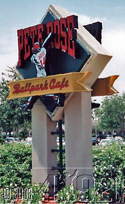 Pete Rose Odd Ball Ball Park Cafe Items